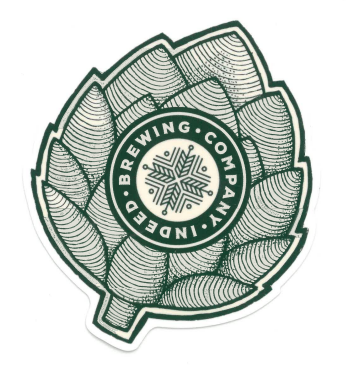 Indeed Brewing Hop Logo Sticker – Indeed Brewing Company